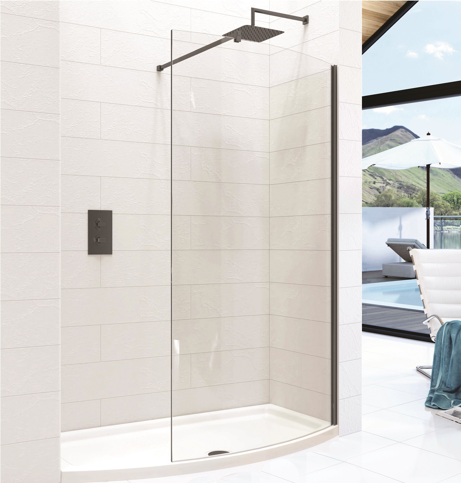 Kudos adds space with curves - Bathroom Review