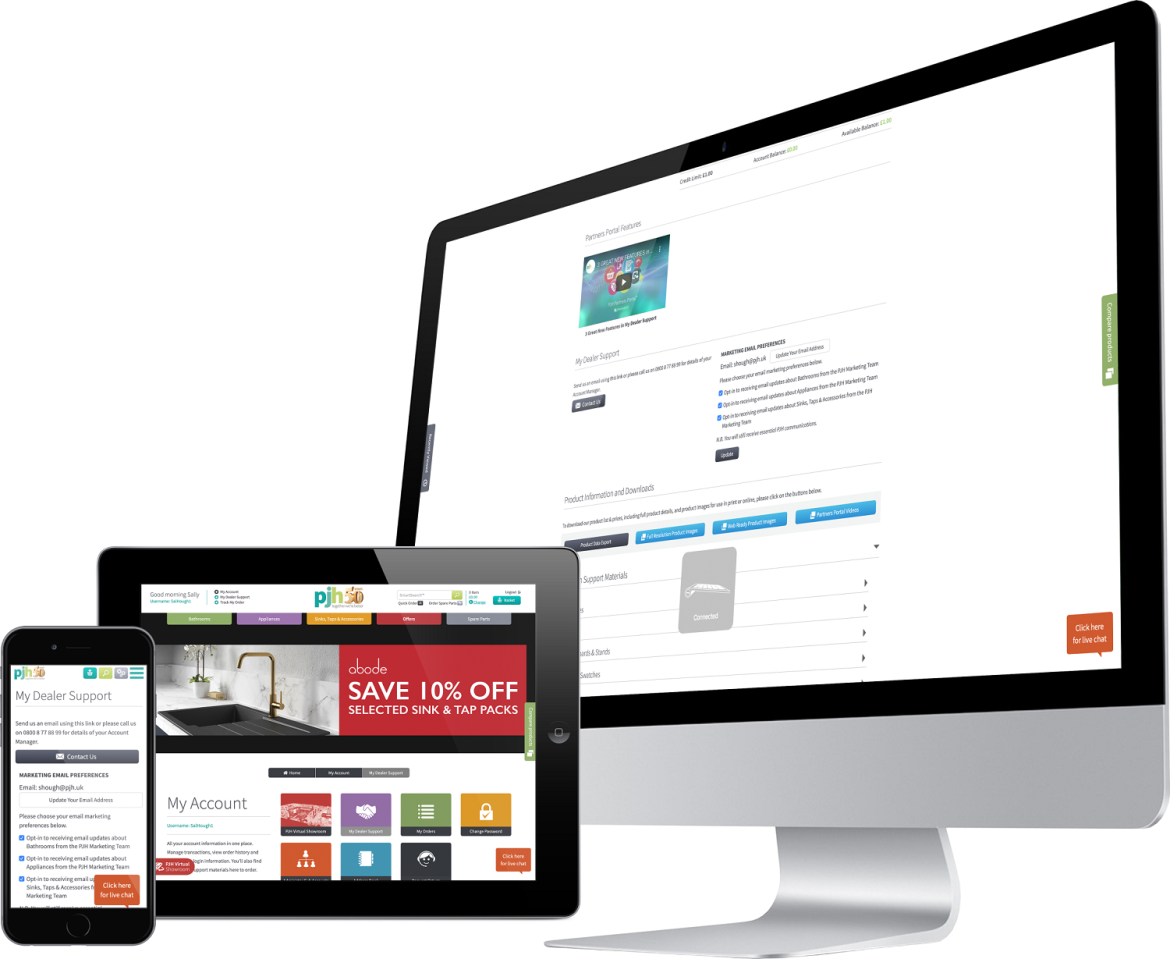 PJH Customers to benefit from enhanced online portal - Bathroom Review