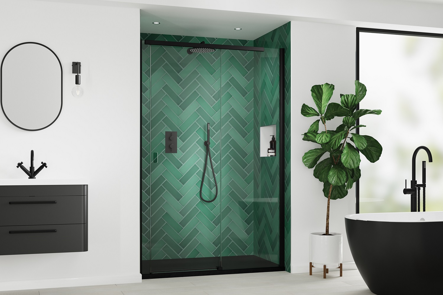 Kudos Pinnacle8 now with level access sliding doors - Bathroom Review