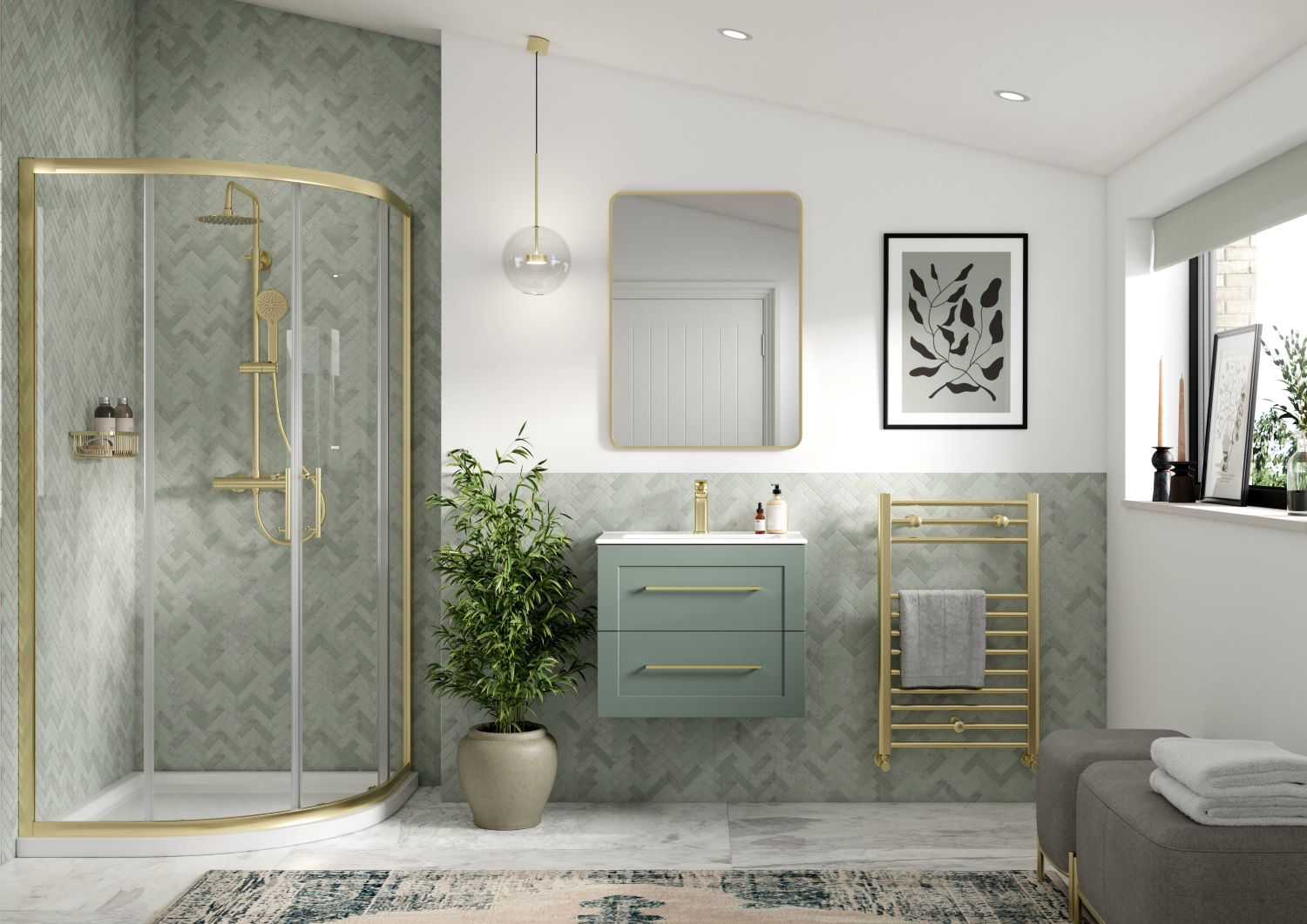 Bathrooms to Love Mayfair is serene in green - Bathroom Review