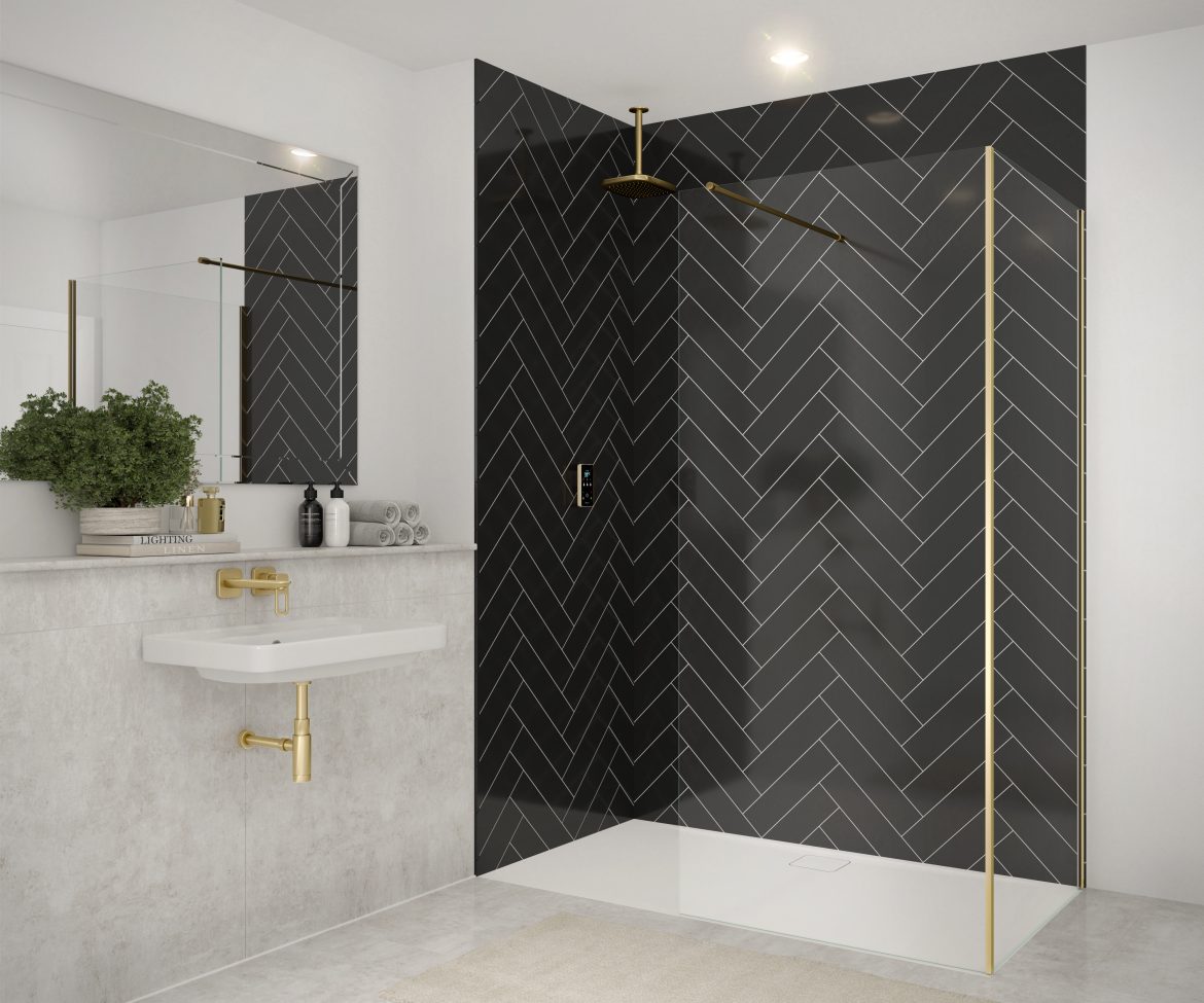 Merlyn unveils bold range of coloured wetroom panels - Bathroom Review